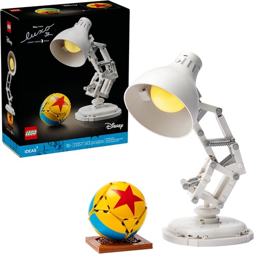 Disney Pixar Luxo Jr. LEGO Ideas - Ages 18+ - Brick-Built Lamp DIY Kit ...