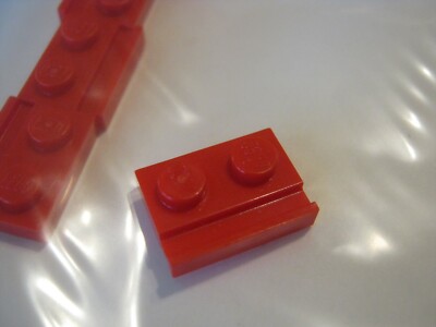Lego Lot Of 5 Red 1x2 Plates With Side Rail, 32028 (028-91) | eBay