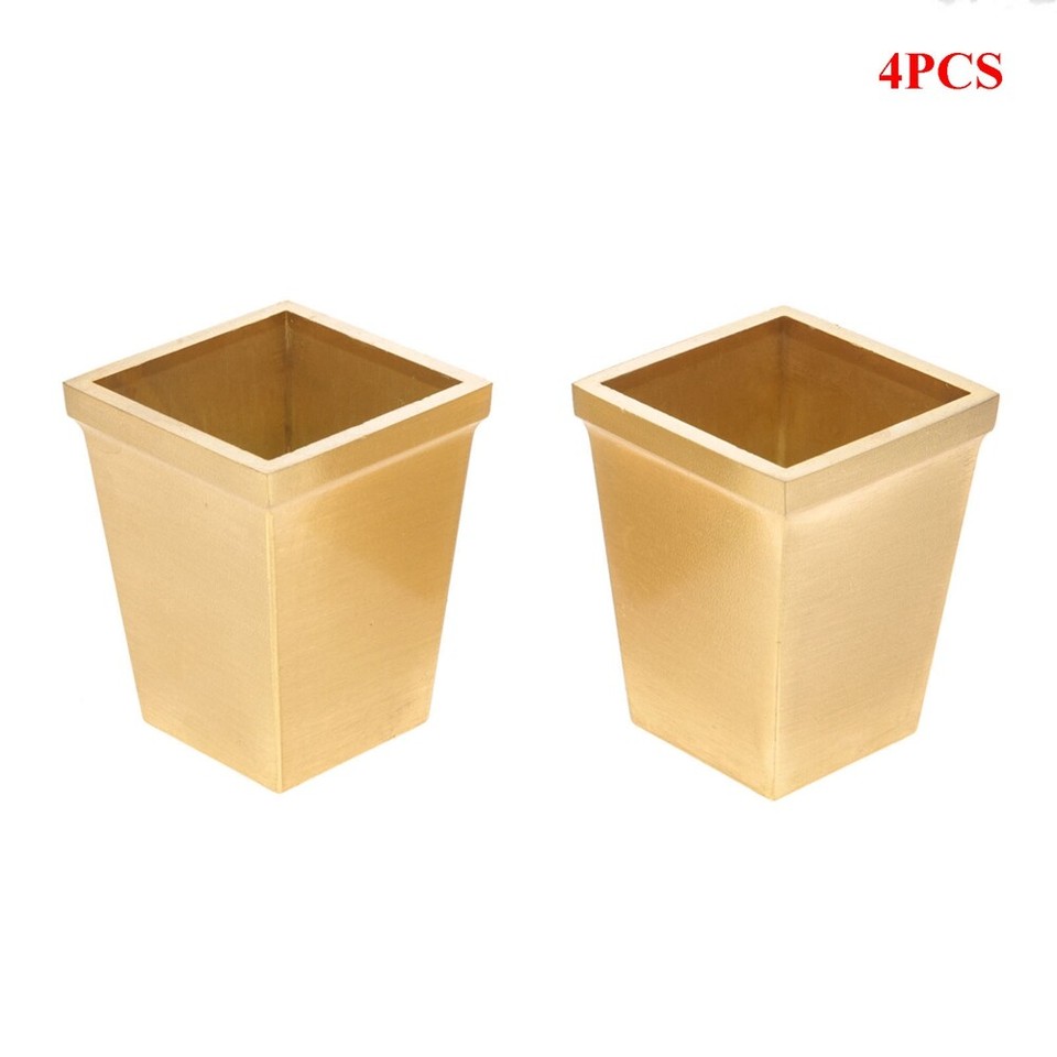 4PCS Chair Leg Cap Metal Table Leg Cover for Floor Protector Furniture ...