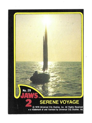 1978 Topps Jaws 2 #29 Serene voyage (complete your set) | eBay