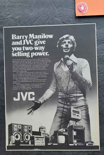 Barry Manilow JVC High Fidelity Components Promo Print Advertisement ...