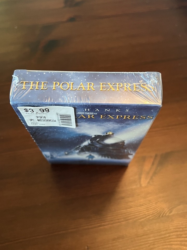 The Polar Express VHS Tape 2005 Christmas Movie Tom Hanks RARE FIND NEW ...