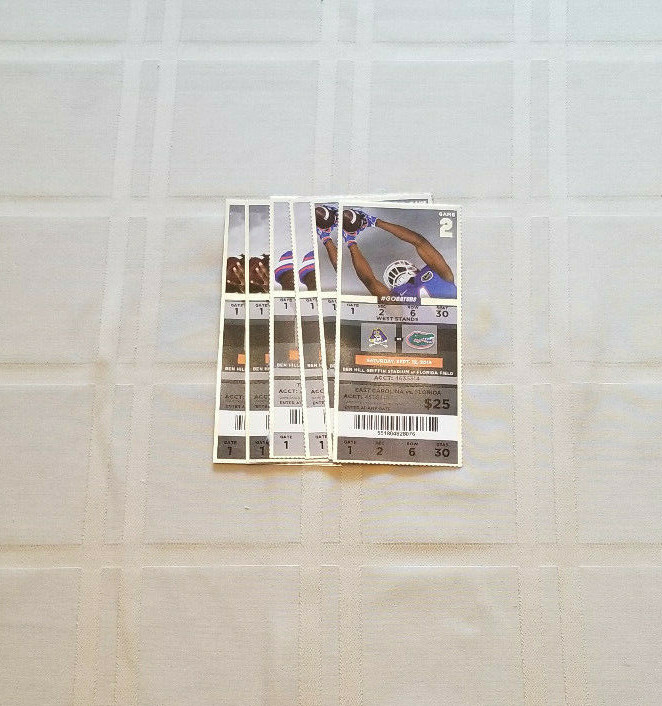 2015 FLORIDA GATORS FOOTBALL TICKET STUBS | eBay