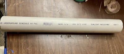 IPEX Underground Sch 40 PVC Straight Pipe-1 Left | eBay