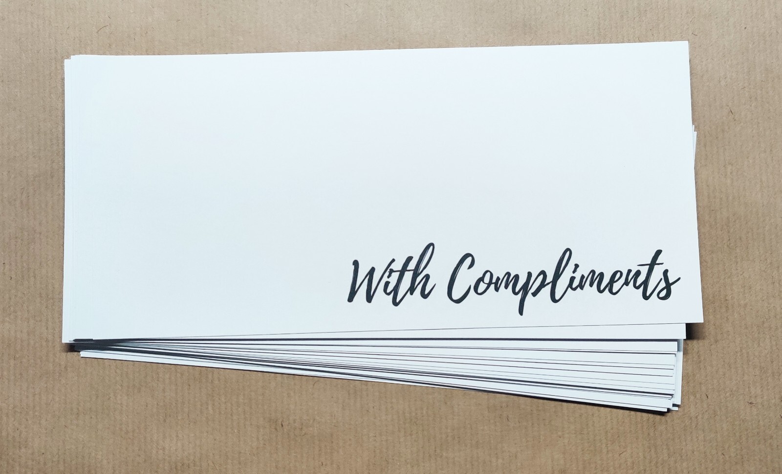 WITH COMPLIMENT SLIPS • PERFECT FOR PERSONALISED CUSTOMER MESSAGE | eBay UK