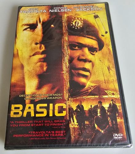BASIC (DVD) JOHN TRAVOLTA, SAMUEL L. JACKSON - BRAND NEW AND SEALED ...