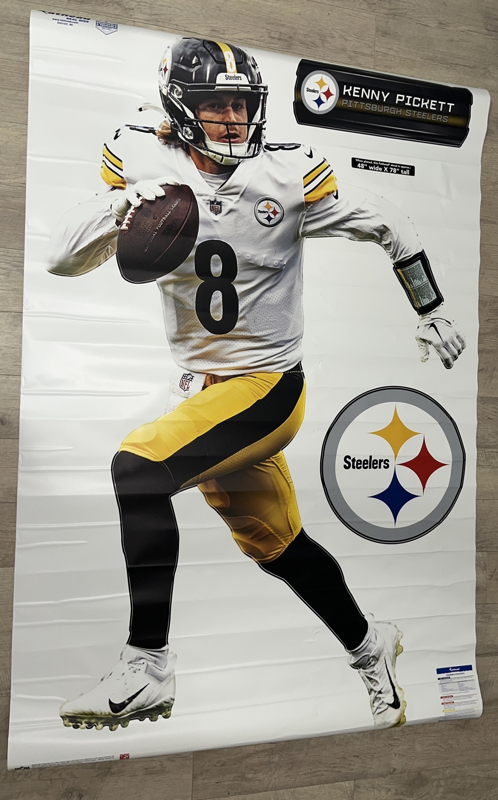 Pittsburgh Steelers Kenny Pickett Fathead Decal 48x78 | eBay