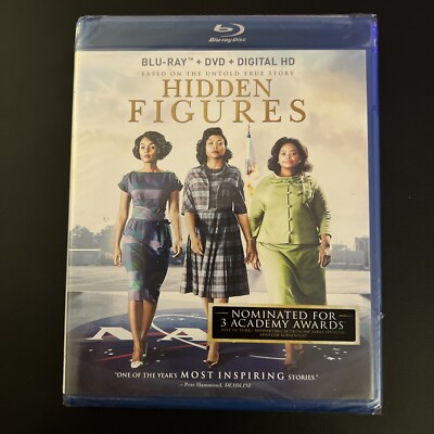 Hidden Figures Blu-ray + DVD + Digital HD 2016 Brand New Sealed ...