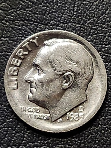 1985 D Roosevelt Dime Error Coin - Broadstrike / Rolled Edge - Unique ...