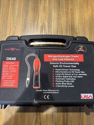 Techno Tools D640 Nitrogen/Hydrogen Gas Leak Detector Made in USA | eBay