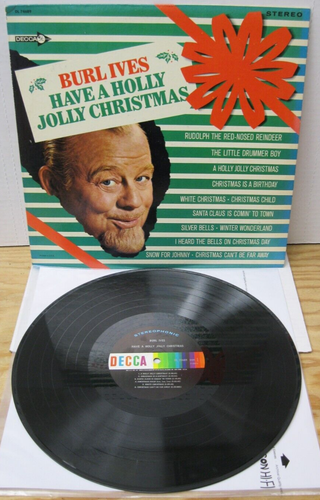 Burl Ives Have A Holly Jolly Christmas Original Vinyl LP Decca Stereo ...