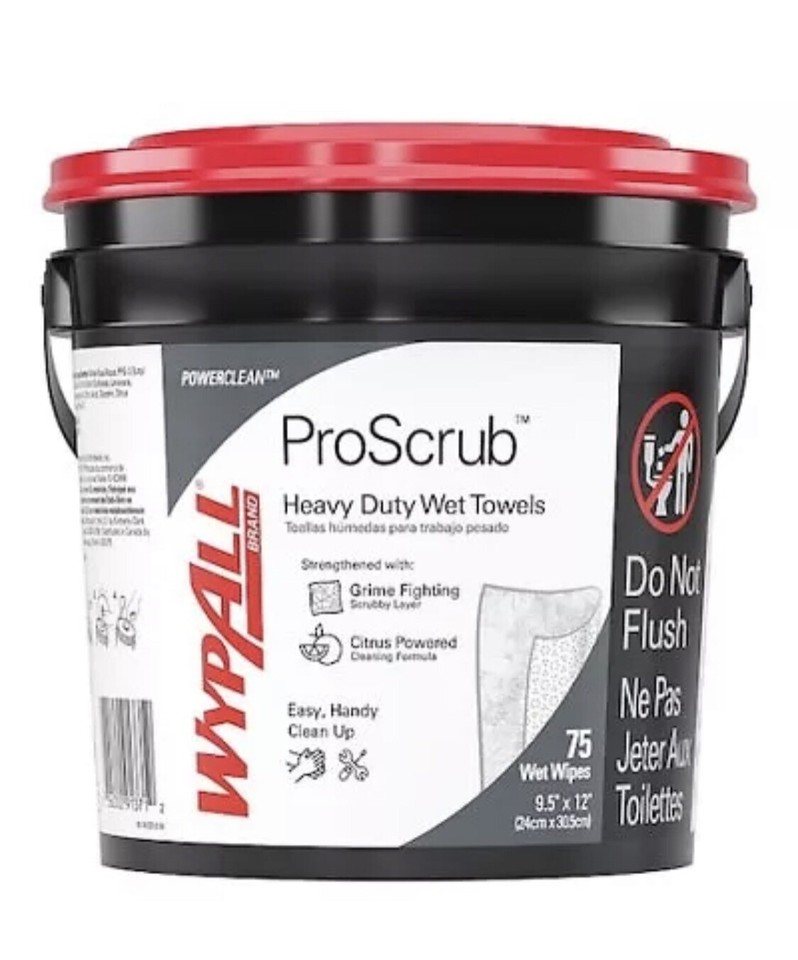 WypAll Waterless Cleaning Wipes - Buckets x 75 Sheets (91371CT) | eBay