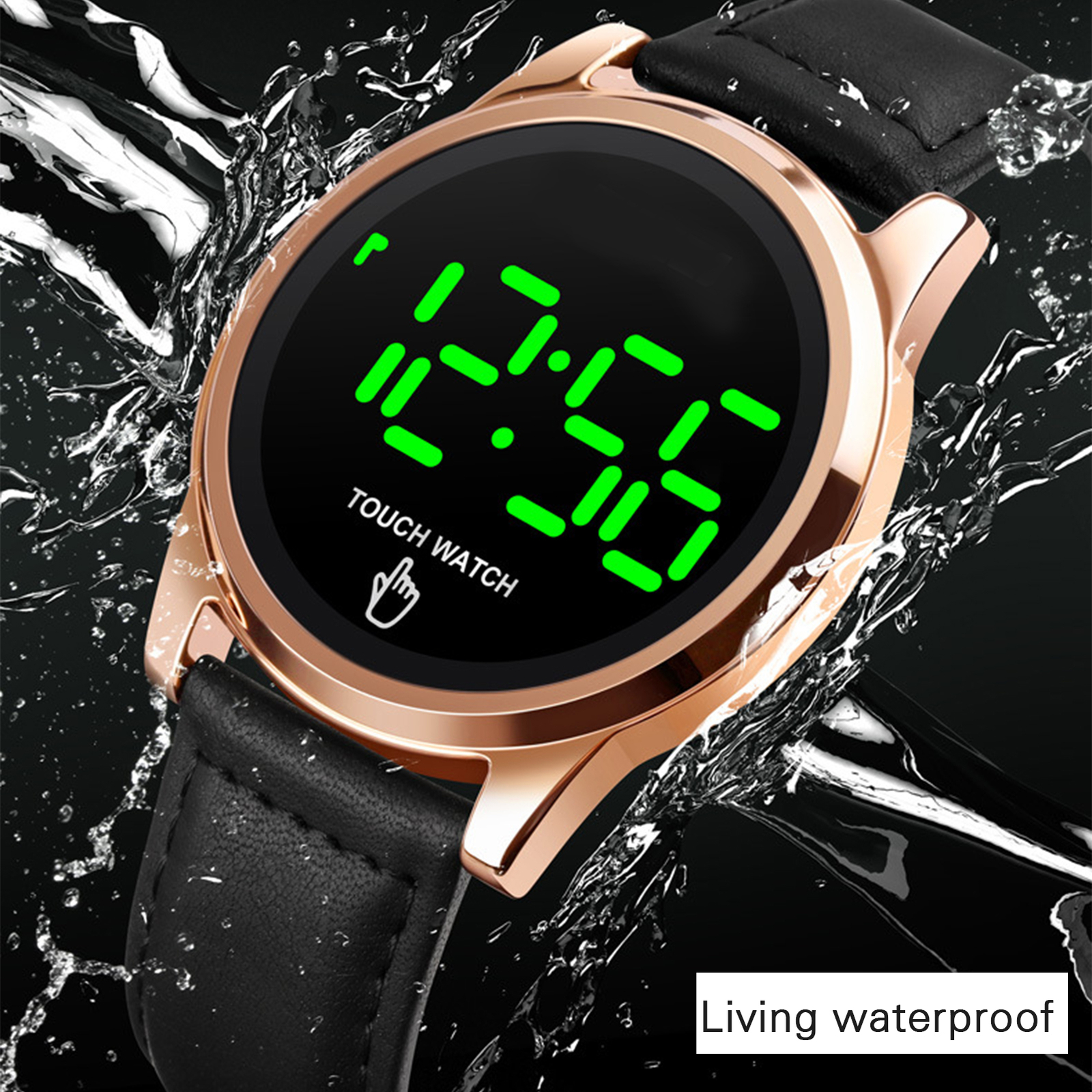 Fashion LED Digital Watch Men Touch Screen Waterproof Sports Watch ...