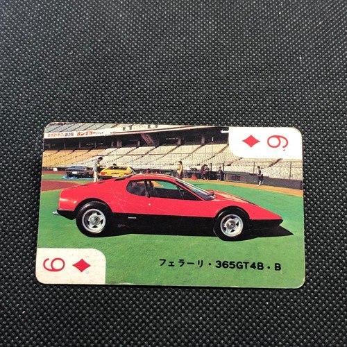 Ferrari 365GT4B B Playing Card super car diamond 6 very rare Japanese ...