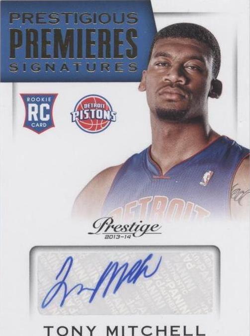 2013-14 Panini Prestige - Prestigious Premieres Signatures Tony ...