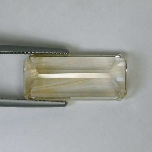 19.51 ct UNTREATED RARE GENUINE GOLDEN RUTILE NATURAL TOPAZ 81014 RT07 ...