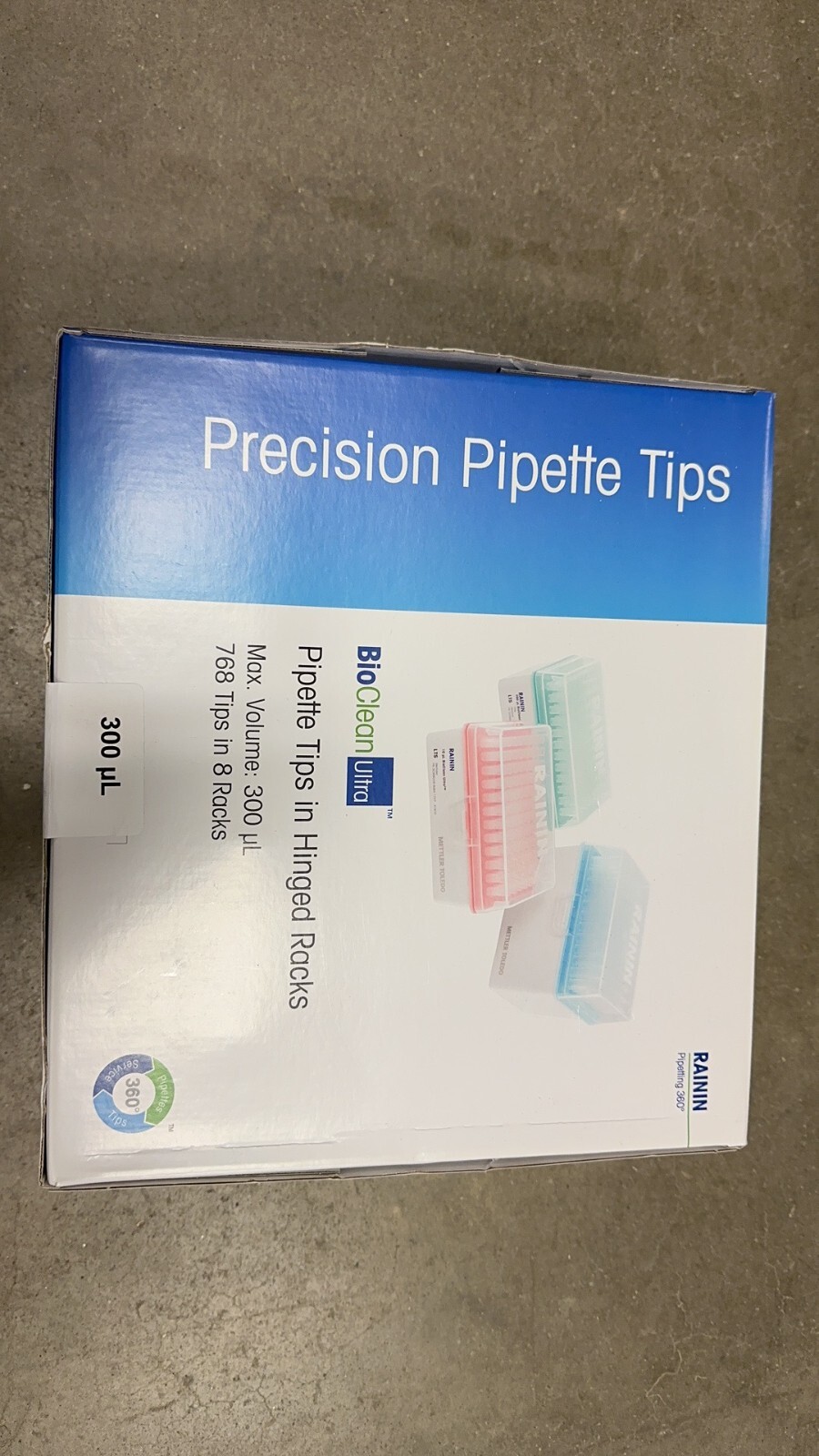 Rainin 30389254 Pipette Tips RT LTS 300µL F 768A/8, Racked tips, 300 μL ...