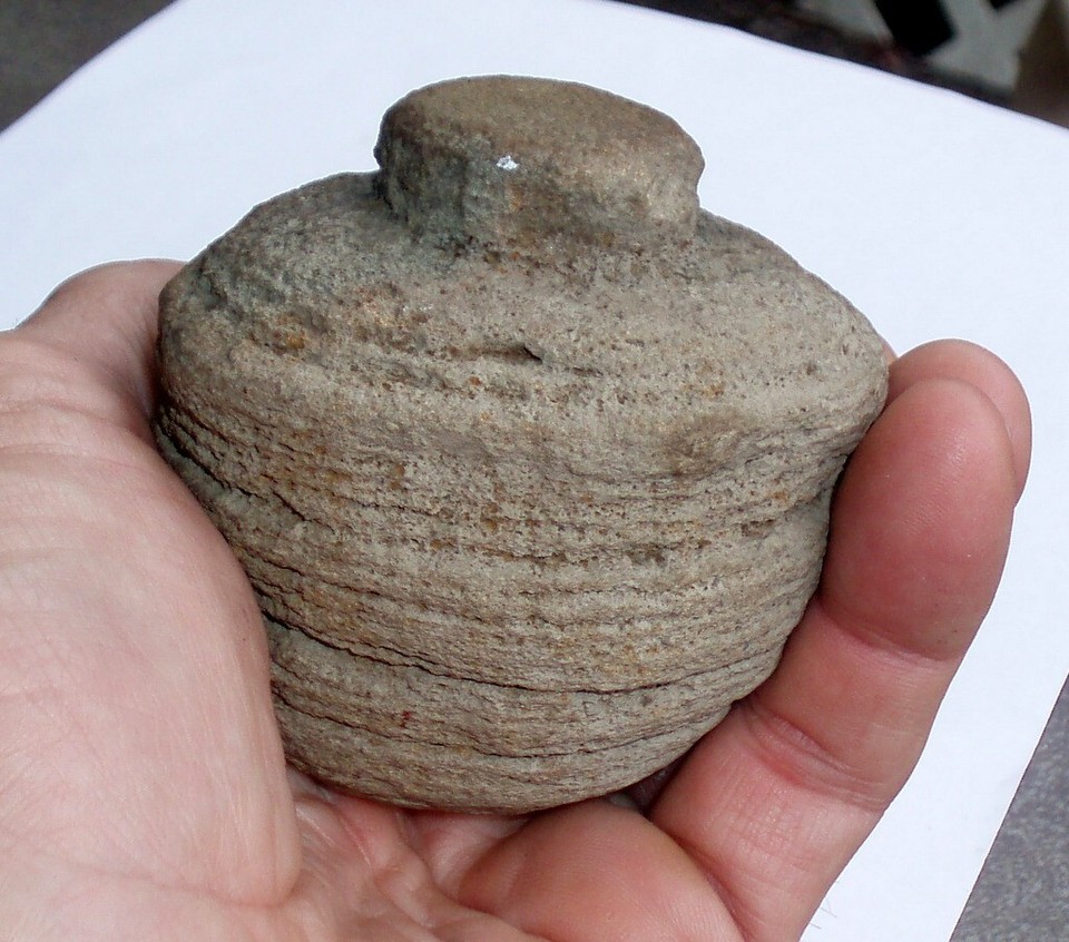 PREHISTORIC ANCIENT CAVEMAN NATIVE AMERICAN INDIAN STONE MACE WAR CLUB ...