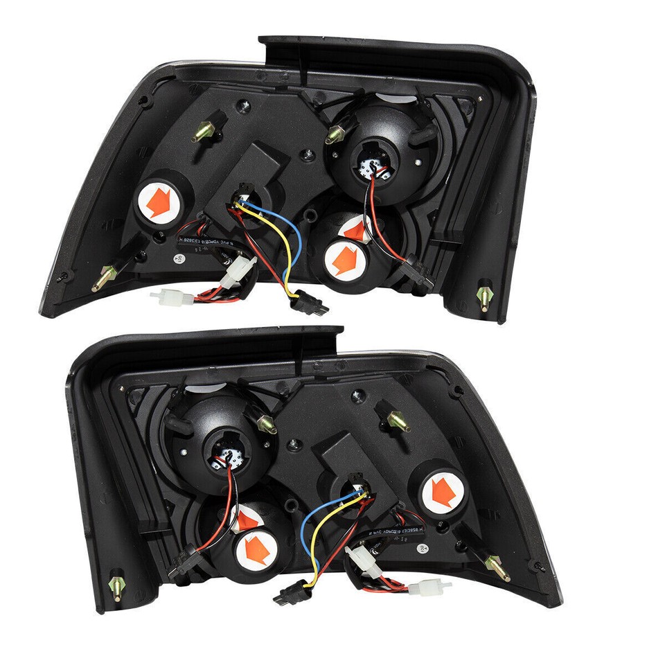 Replacement LED Tail Lights For 99-04 Ford Mustang Rear Lamps Black ...