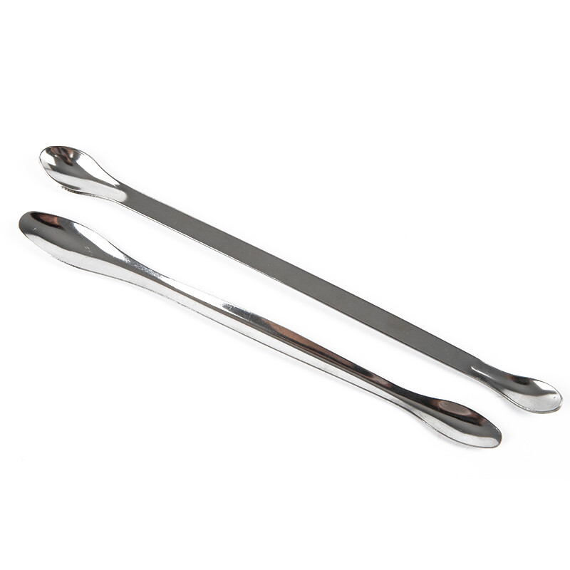 12Pcs Stainless Steel Lab Spoon Spatula Laboratory Sampling Spoon ...