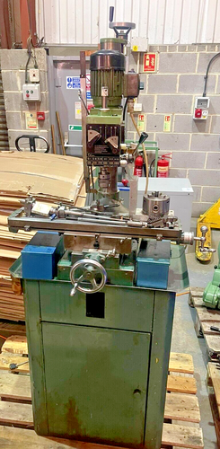 Emco milling machine on a cabinet with accessories lathe chuck collet ...
