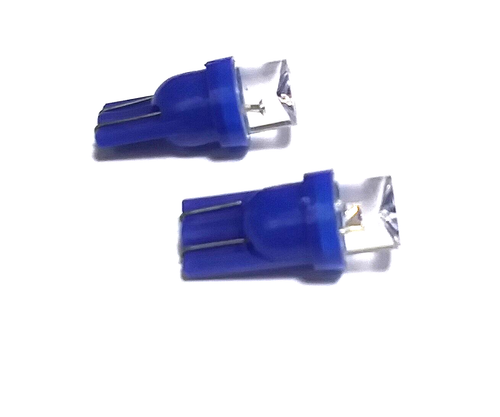 2 BBT Super Bright 12 volt Blue LED T10 Concave Light Bulbs | eBay
