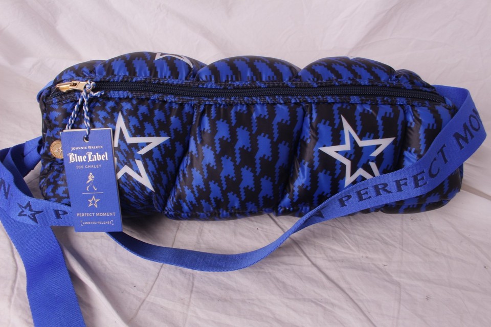 NEW Johnnie Walker Blue Label Ice Chalet limited edition bag & can ...