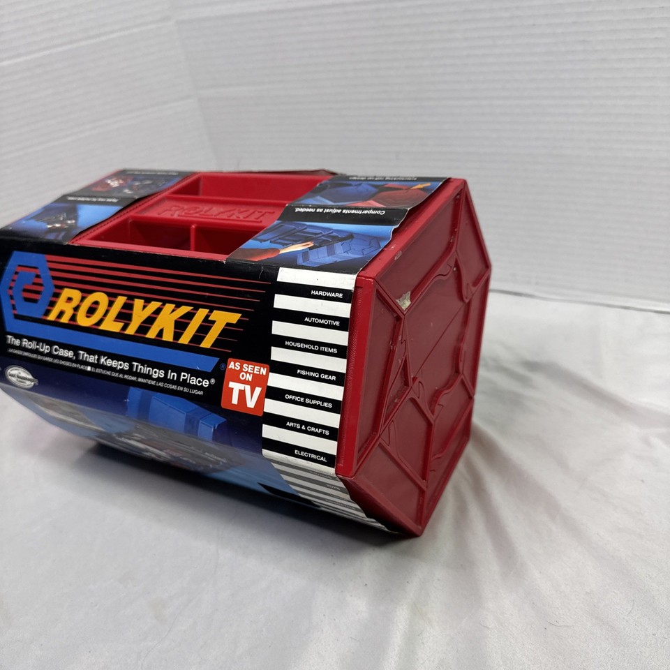 VINTAGE Rolykit Red Roll Up Storage Arts Crafts Model S-11 As Seen On ...