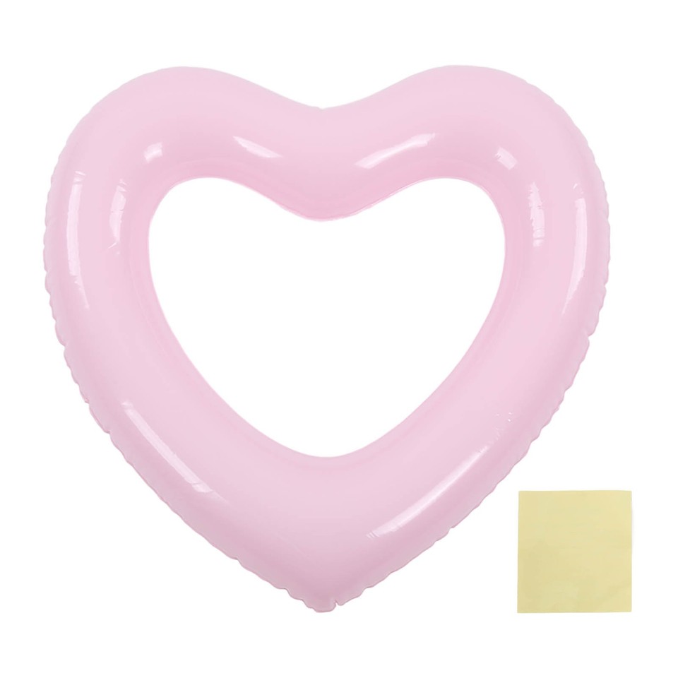 Heart Shaped Swimming Circle 45cm Thick Tear Resistant PVC Material ...
