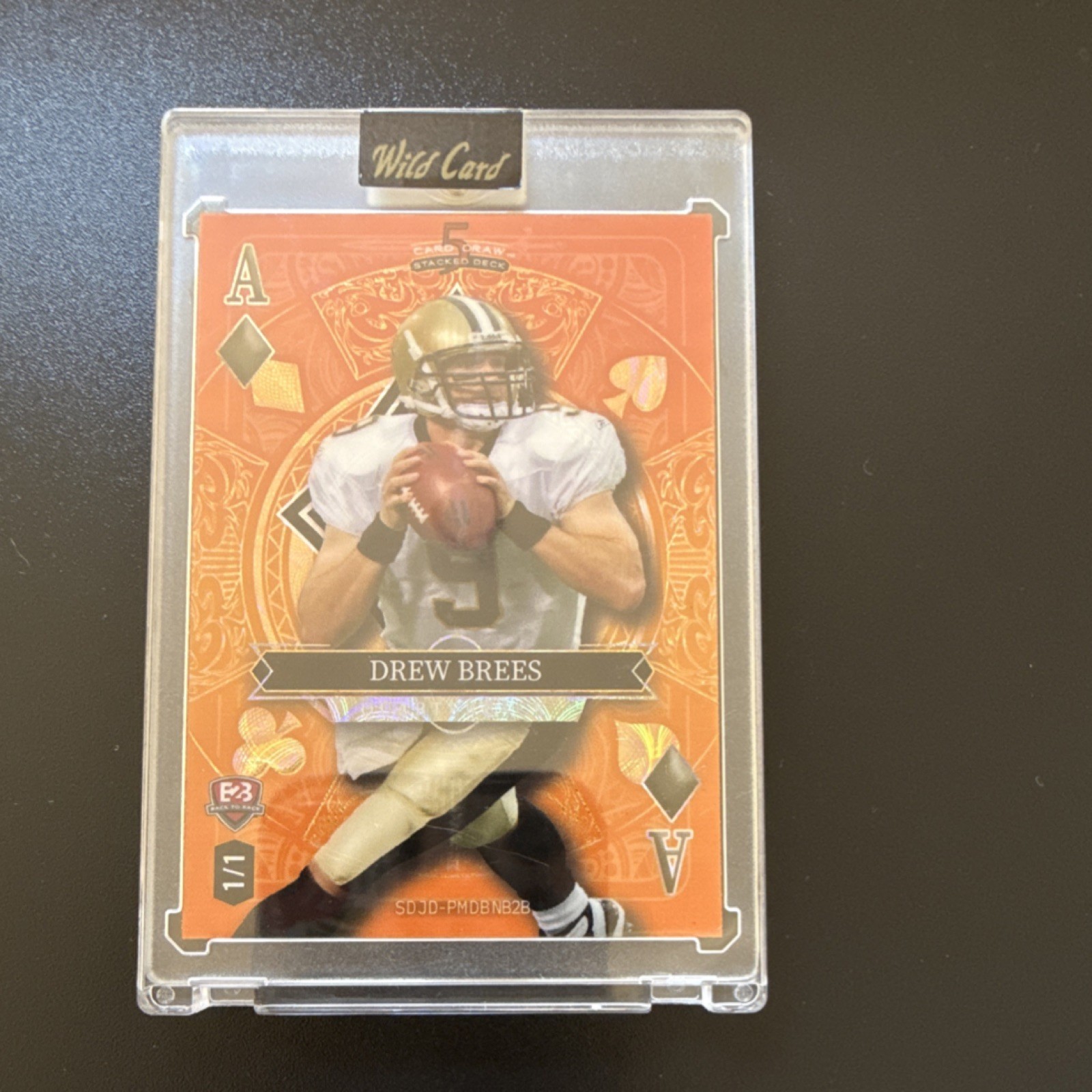Wild Card 5 Card Draw Stacked Deck 1/1 Drew Brees Peyton Manning Lot | eBay