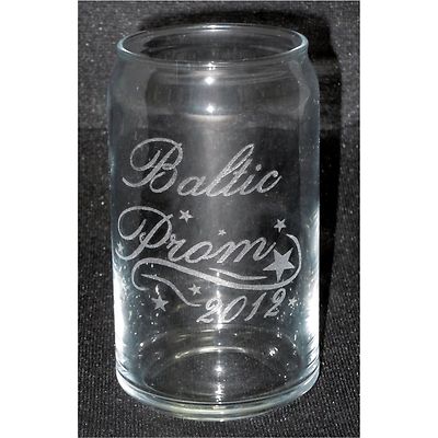 36 Engraved Prom Glasses Custom Designed 16oz Cans High School Formal ...