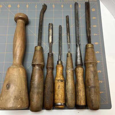 Old Woodworking tools Vintage PS&W others Gouges tool SL | eBay