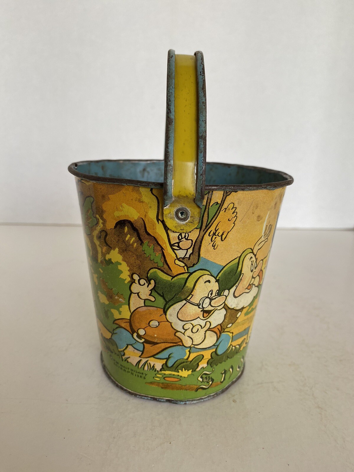 Vintage Snow White Tin Sand Pail By Ohio Art, Walt Disney Ent. 1938 | eBay