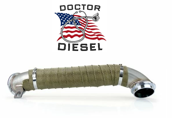 3" Turbo Pipe W Up Pipe For 2006-2007 Chevy GMC 6.6L LBZ Duramax Diesel ...