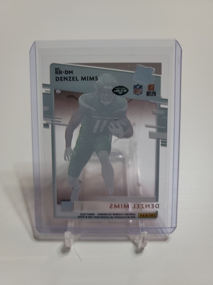 2020 Panini Donruss Denzel Mims Rated Rookie Card Chronicles Clear New ...