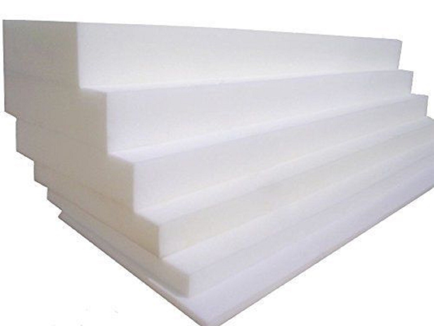 High Density Upholstery Foam Sheets 60'' x 20'' - ½'' 1'' 1½ 2'' 3'' 4 ...
