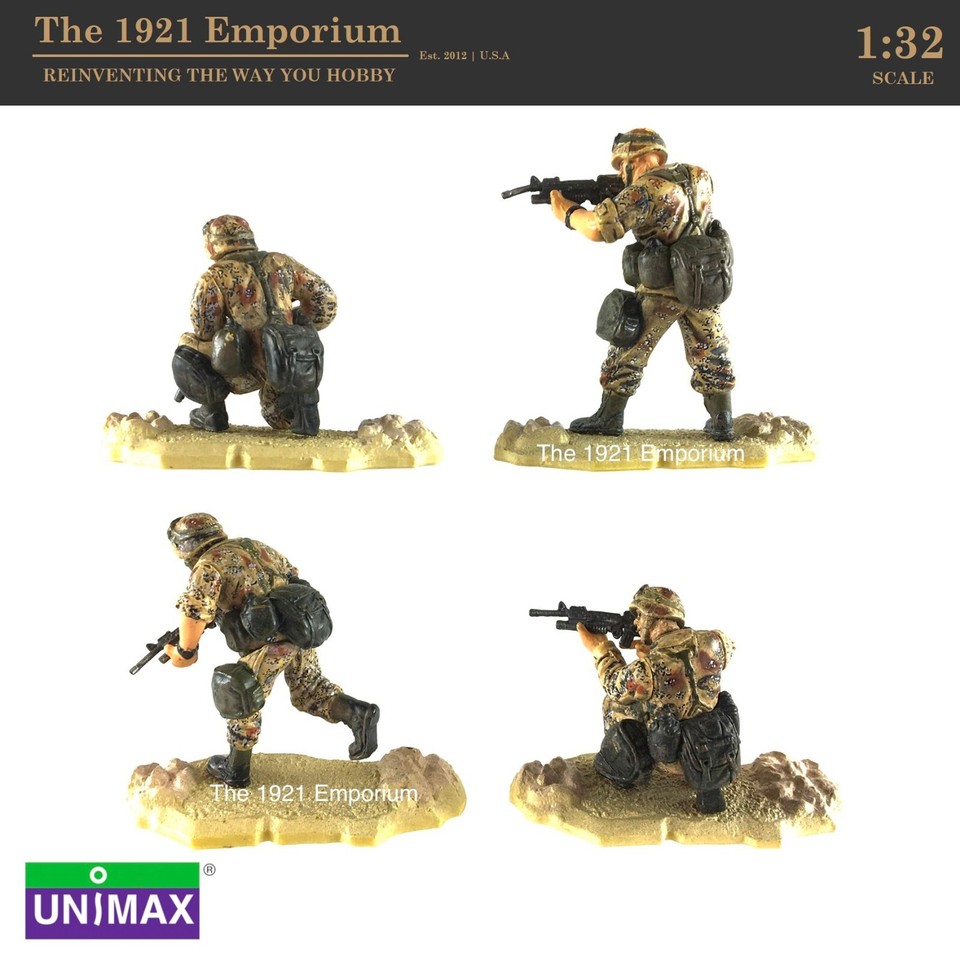 1:32 Unimax Toys Forces of Valor Iraq War US Army Desert Soldier 5 ...