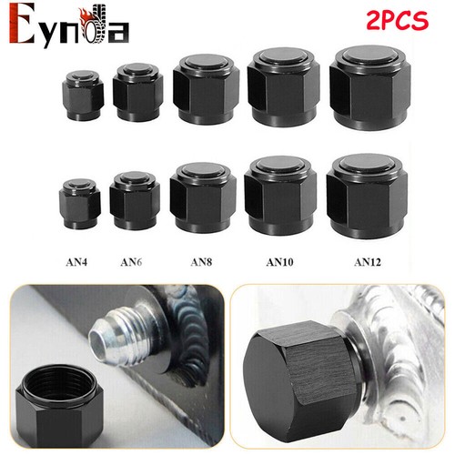 2PCS AN4/6/8 /10/12 Female AN Flare Fitting Cap 6AN 8AN 10AN Block Off ...