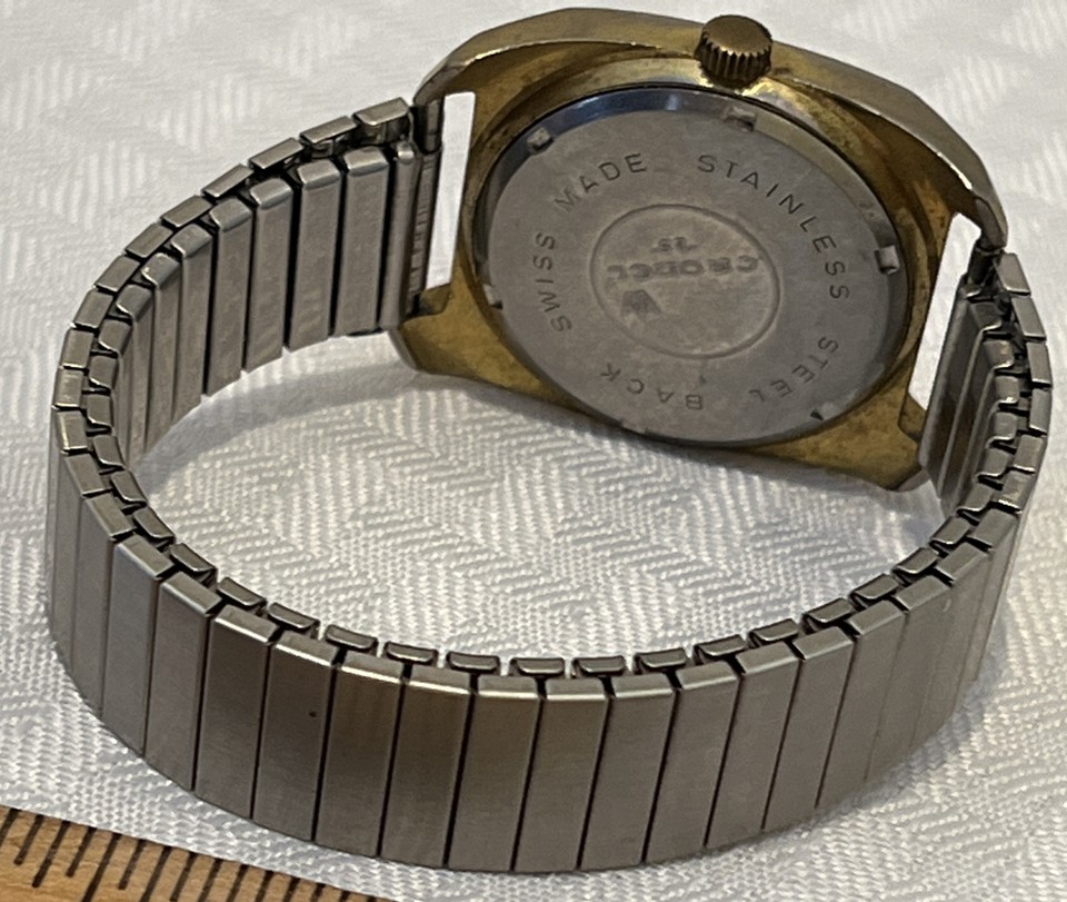 Vintage Cronel "25" Men's Mechanical Wristwatch Swiss Made With Date As ...