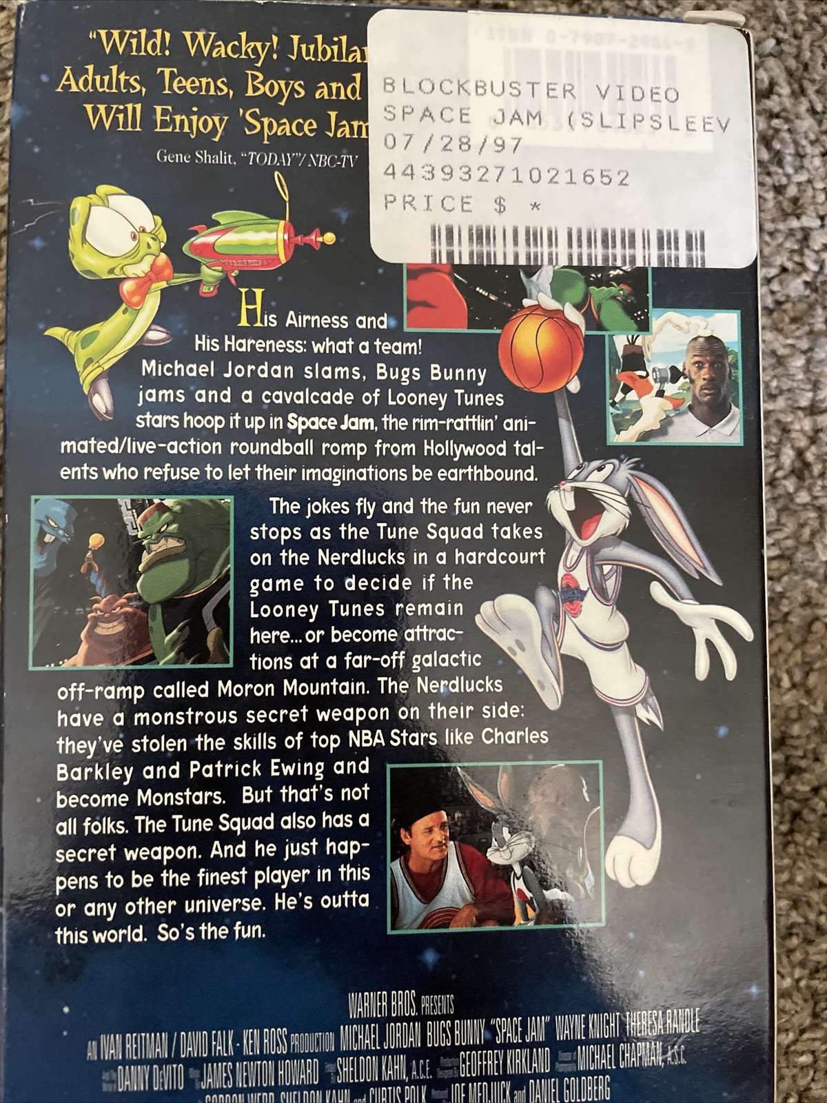 Vintage Original Rare Blockbuster Space Jam | Grelly USA
