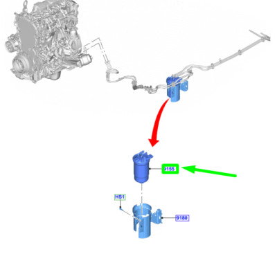 FORD RANGER T9 Fuel Filter 2768299 NEW GENUINE | eBay