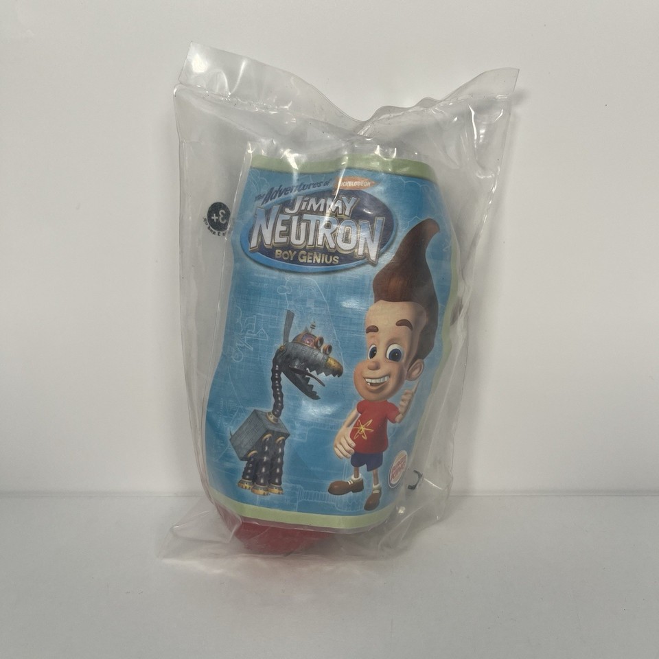 Jimmy Neutron 2002 Burger King Figure RARE Sheen & Libby Sonic Spinner ...