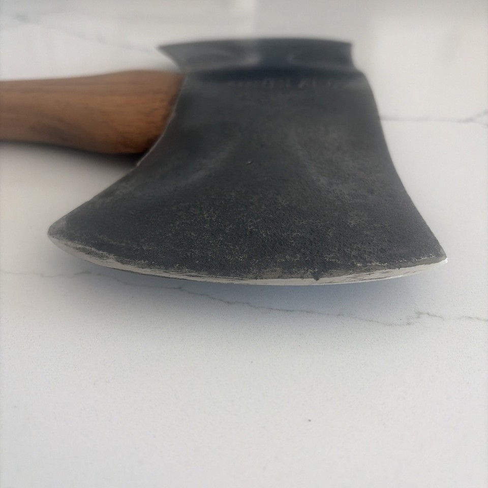 Vintage DUNLAP 4 LBS Double BIT SWAMPING AXE HEAD PHANTOM BEVELS OVAL ...