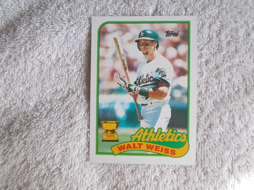 Topps 1989 / MLB "WALT WEISS" #316 Oakland Athletics Trading Card n24 ...