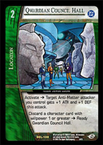 VS System: Qwardian Council Hall [Played] DC Green Lantern Corps TCG ...