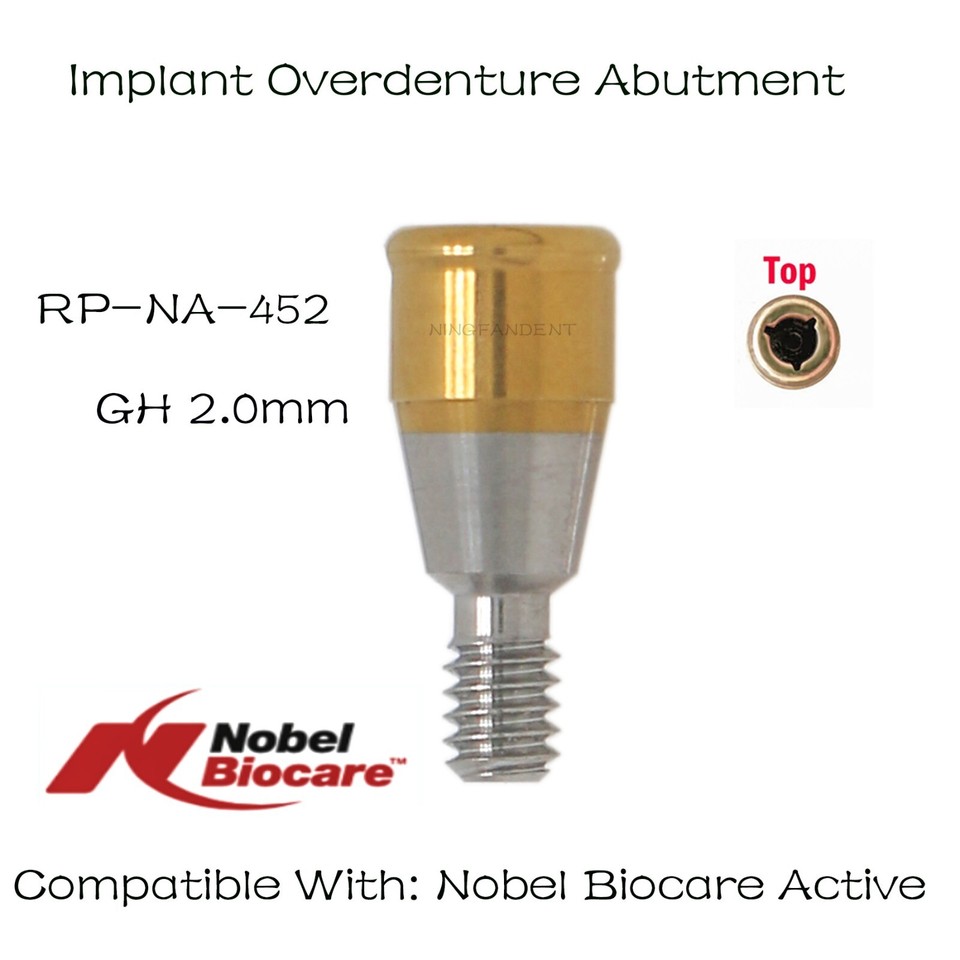 Implant Abutment 1-5.0mm GH For Nobel Biocare Active RP Ø4.3mm D ...