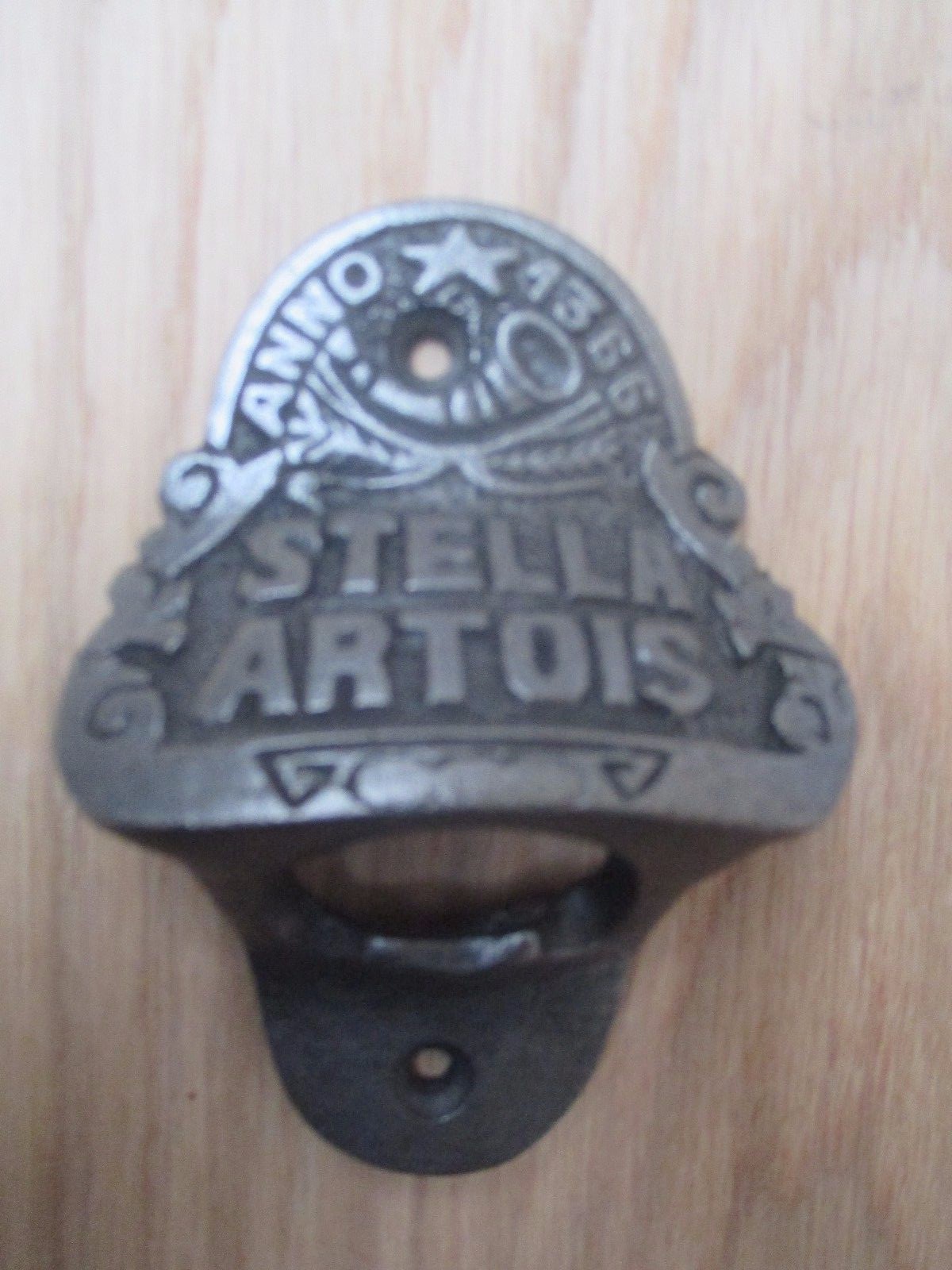 Cast iron Vintage rustic old retro Collectable Wall mounted Beer Bottle ...