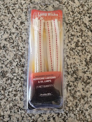 WEATHERRITE Replacement Wicks For Hurricane Lanterns & Oil Lamps 1/2" x ...