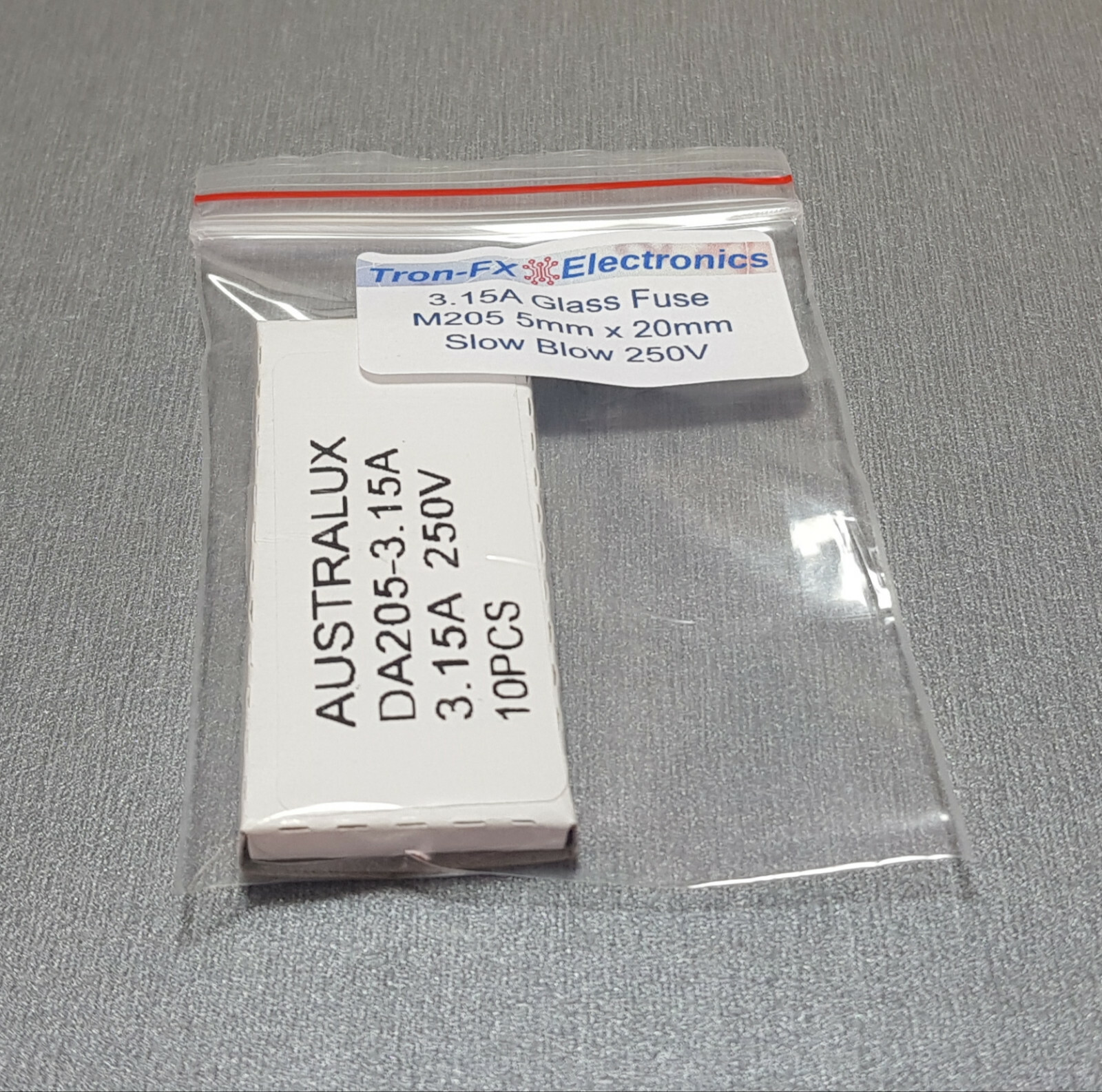 10Pcs 3.15A Glass Fuse M205 5mm x 20mm Slow Blow T3.15AL 250V AUSTRALUX ...
