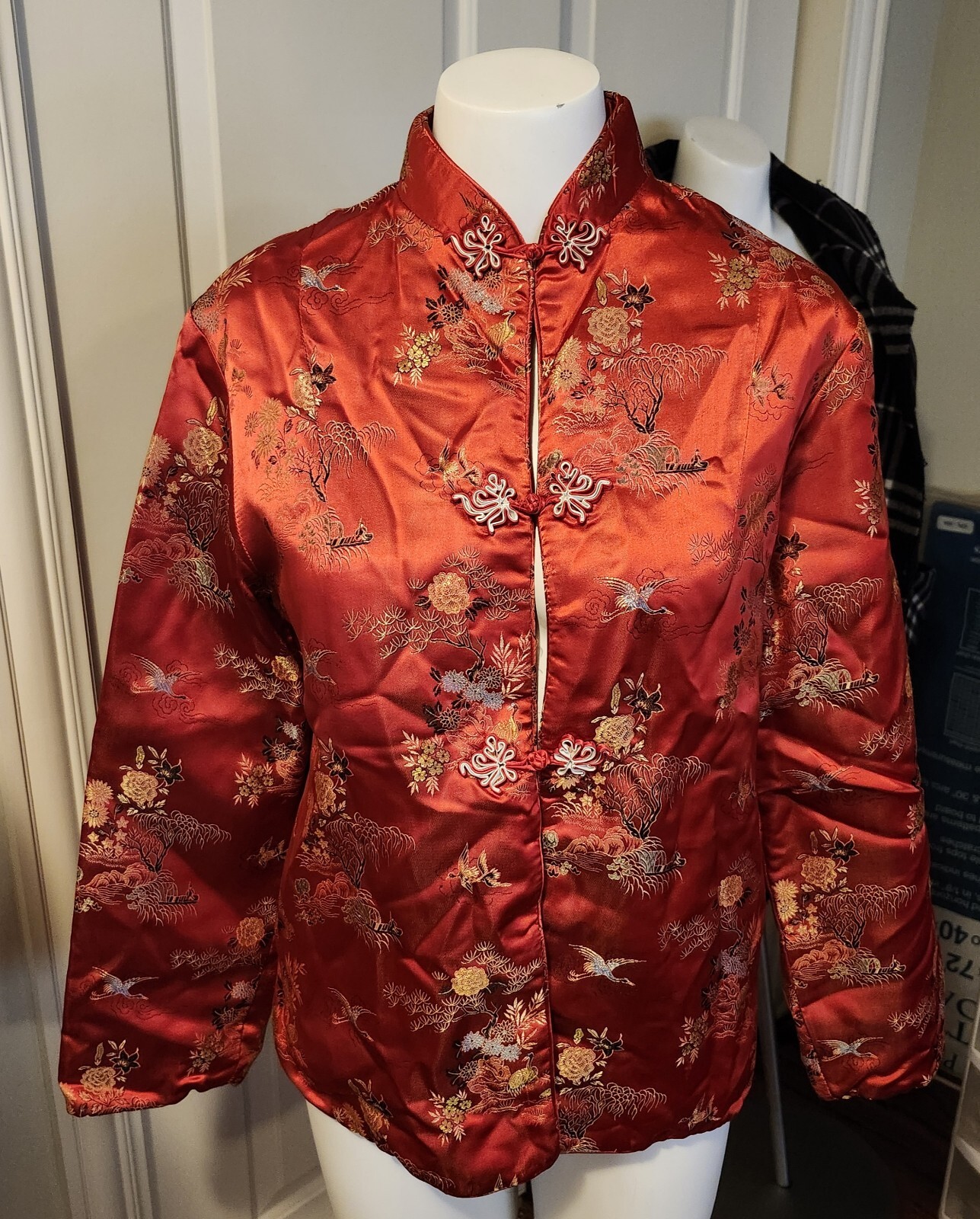 Vintage 1960s Bel D'or Red Hong Kong Style Jacket - Gem